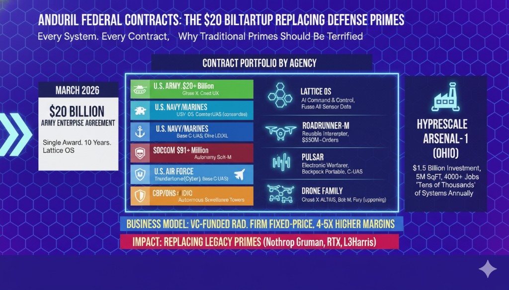 Anduril Industries Federal Contracts: The $20 Billion Startup Replacing ...